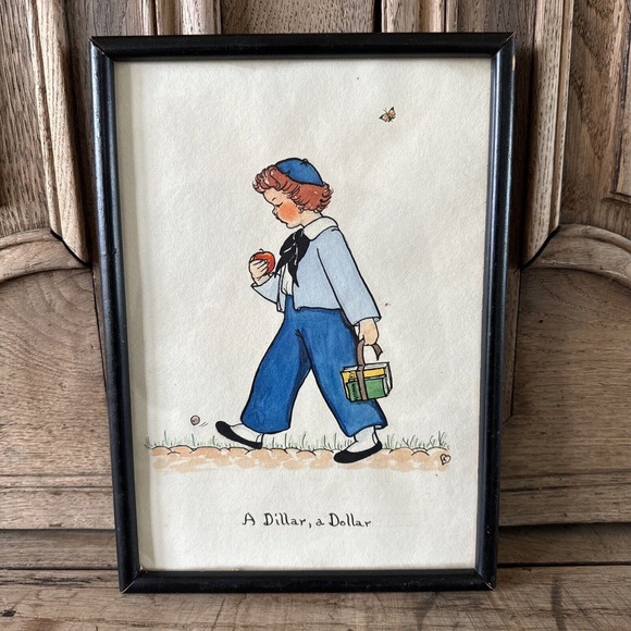 Handmade | Art | Vintage Original Painting A Dillar A Dollar Artist ...